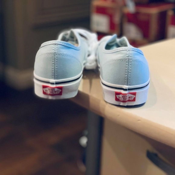Vans | Shoes | Vans Authentic Baby Blue True White Skate Shoes | Poshmark